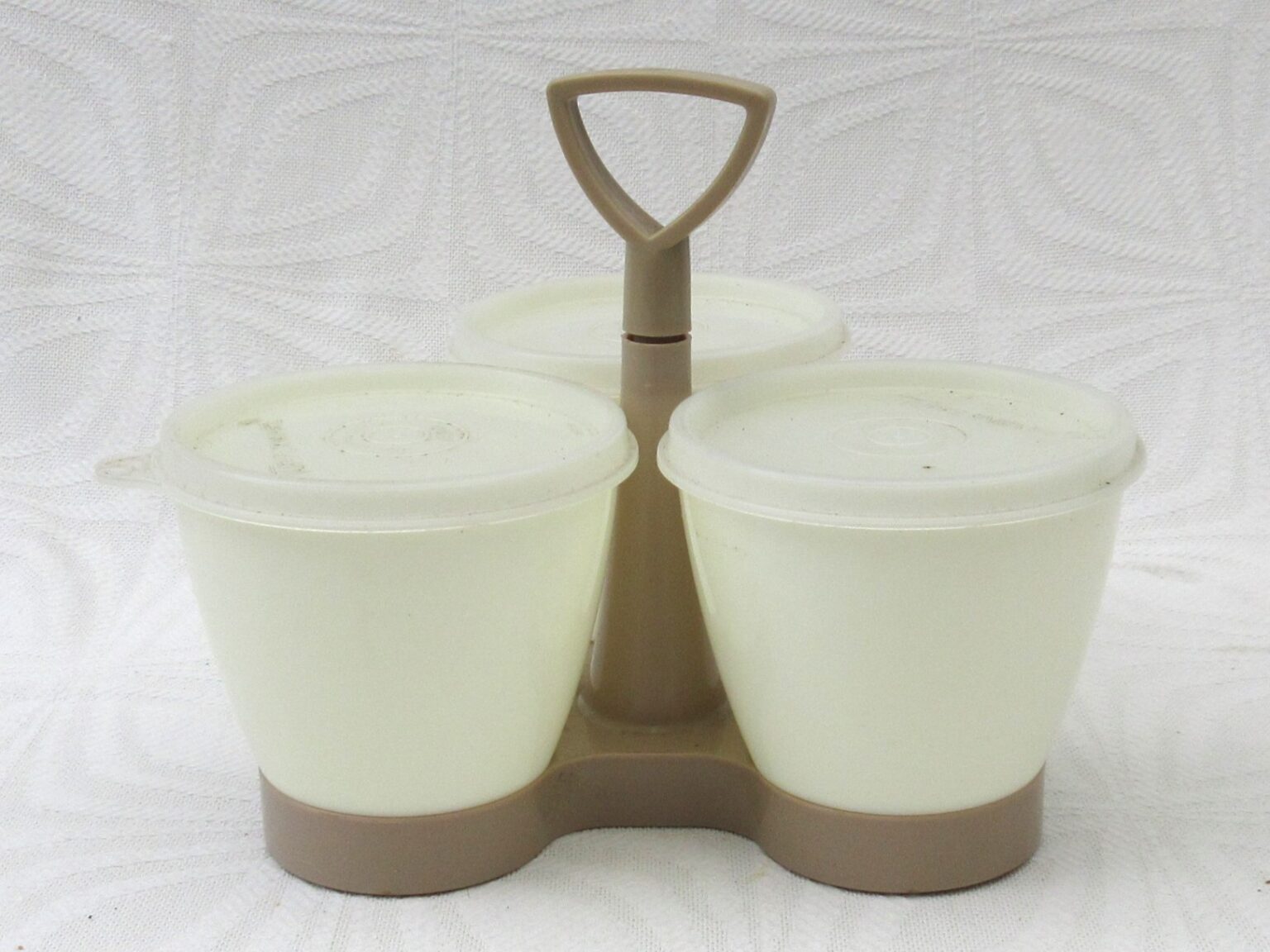 Vintage Tupperware Preserve Jam Pickle Pots Lidded Stand 70s 80s