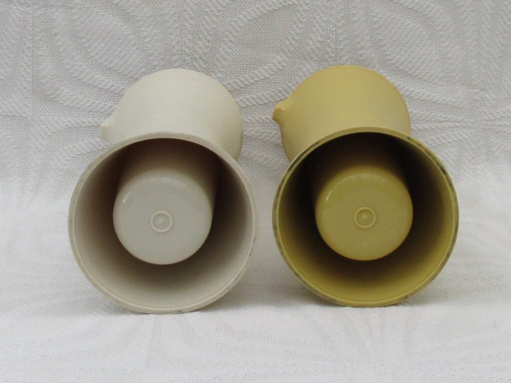 Vintage Tupperware Salad Dressing Containers x2 70s 80s