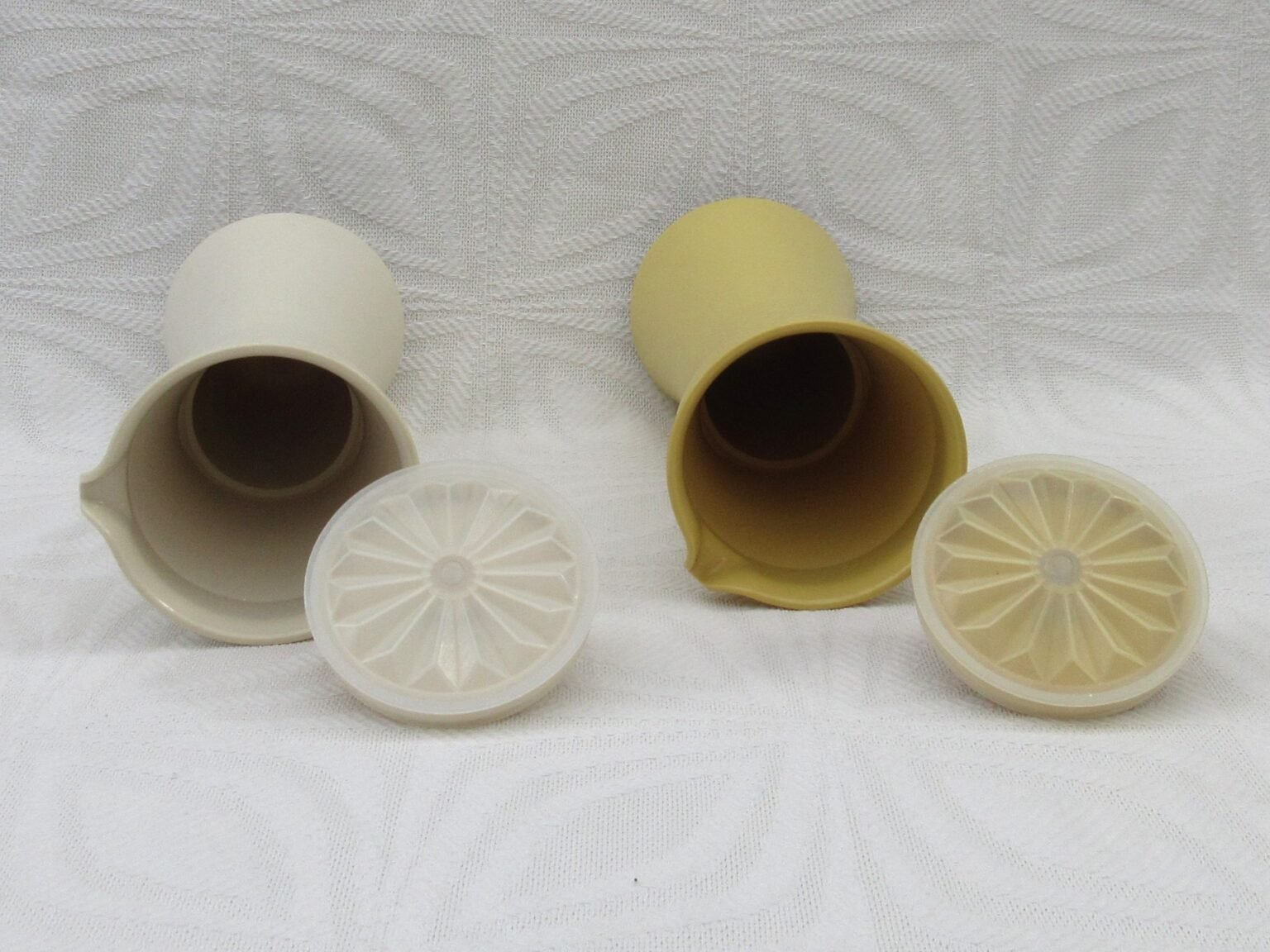 Vintage Tupperware Salad Dressing Containers x2 70s 80s