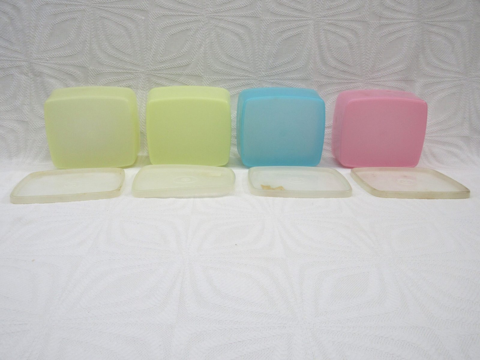 Vintage Tupperware Wonderlier Pastel Small Storage Tubs 50s 60s ...