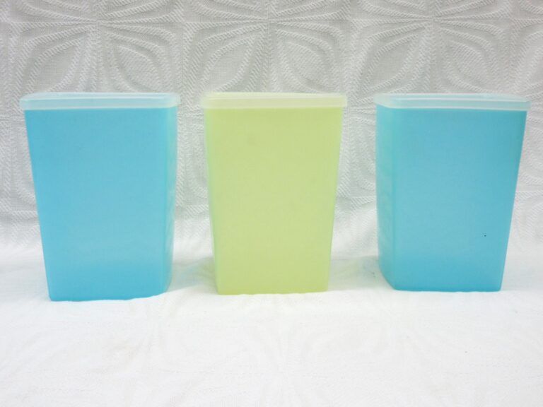 Vintage Tupperware Tall Pastel Storage Container Rectangular 50s 60s