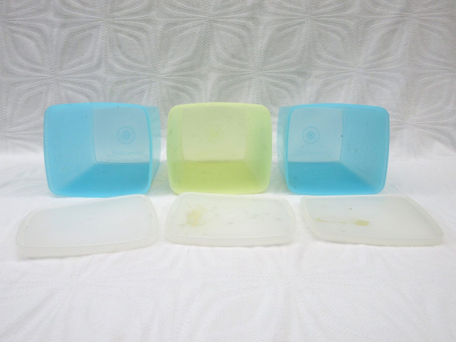 Vintage Tupperware Tall Pastel Storage Container Rectangular 50s 60s