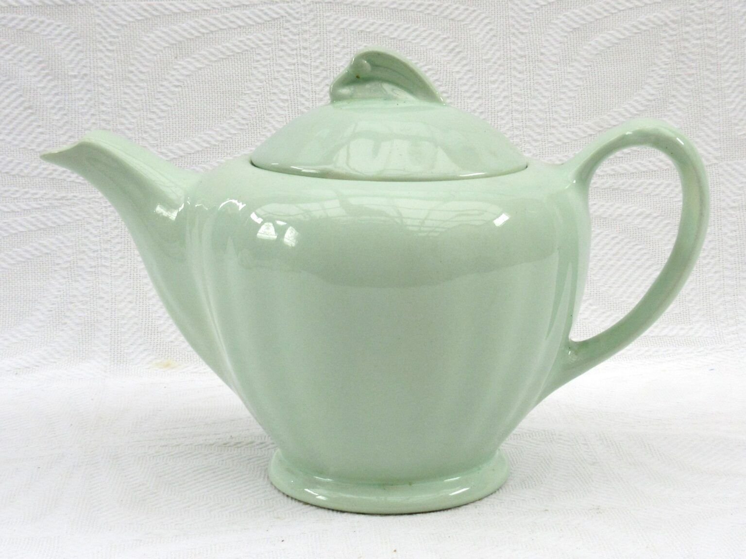 Vintage J&G Meakin Sol Glamour Teapot Jade Green 40s 50s
