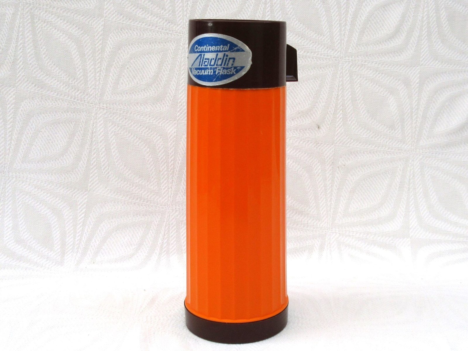 Vintage Orange Brown Aladdin Vacuum Flask Campervan Accessories 70s
