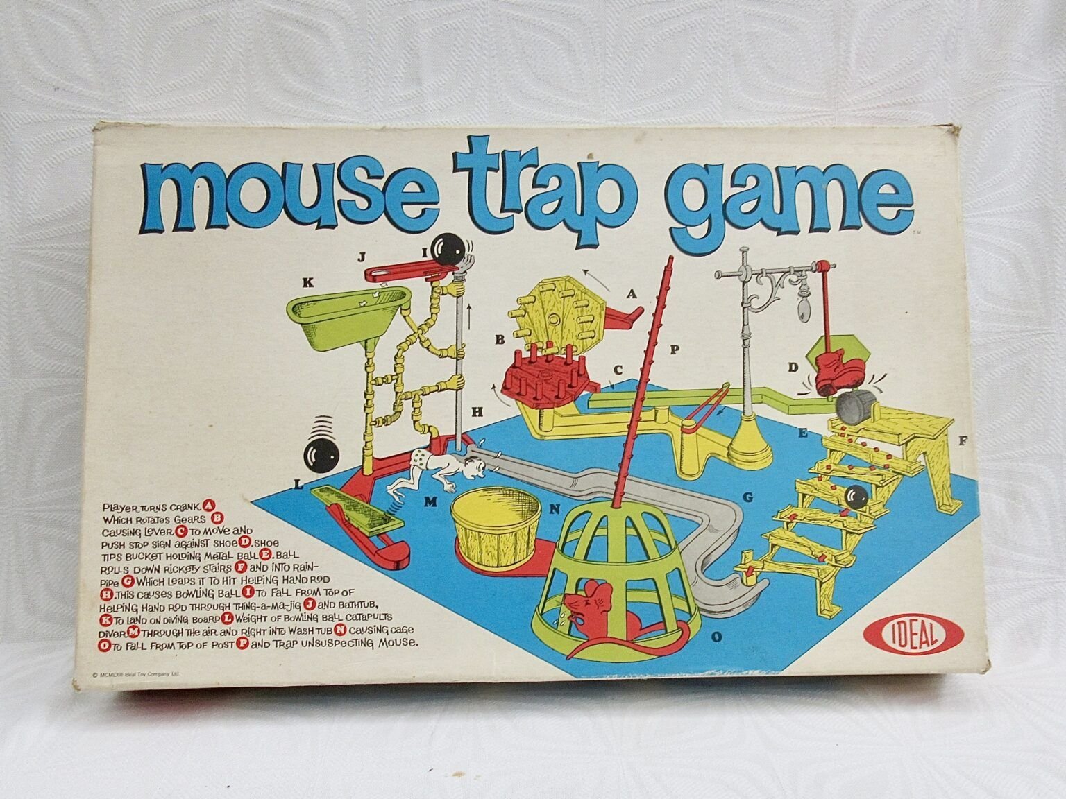 VIntage 60s Mouse Trap Game Ideal Complete Classic Toys