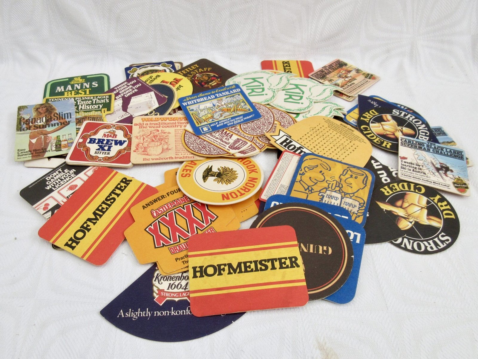 Vintage Beer Mats Job Lot 1970s Hofmeister Harp Guinness Pub