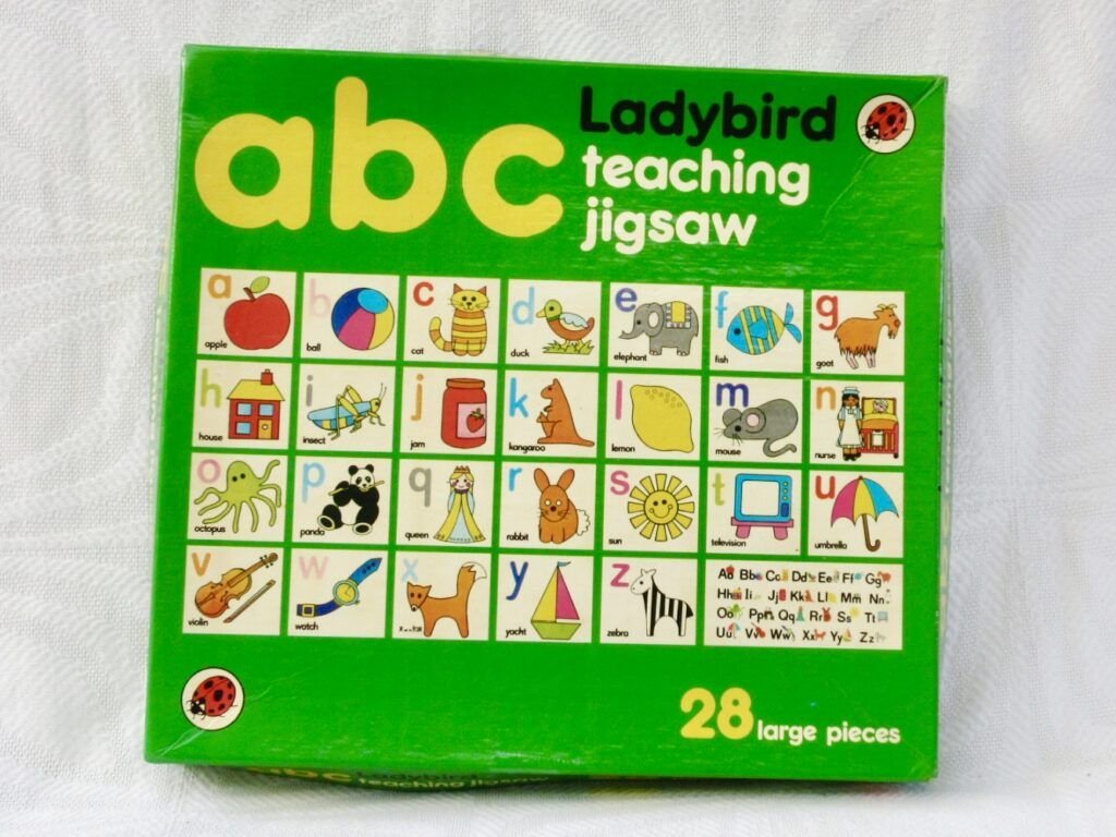 Vintage Ladybird Teaching Jigsaw Letters ABC 1980s Complete