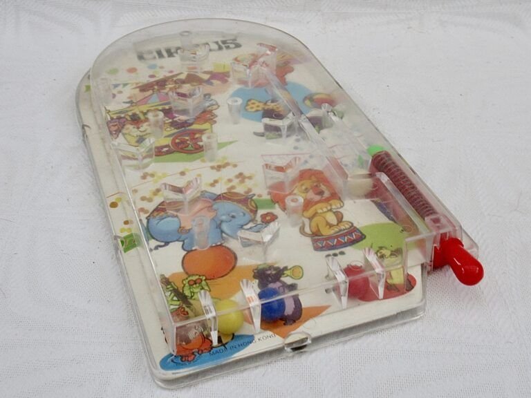 Vintage Circus Pinball Game Toy Made in Hong Kong 1970s