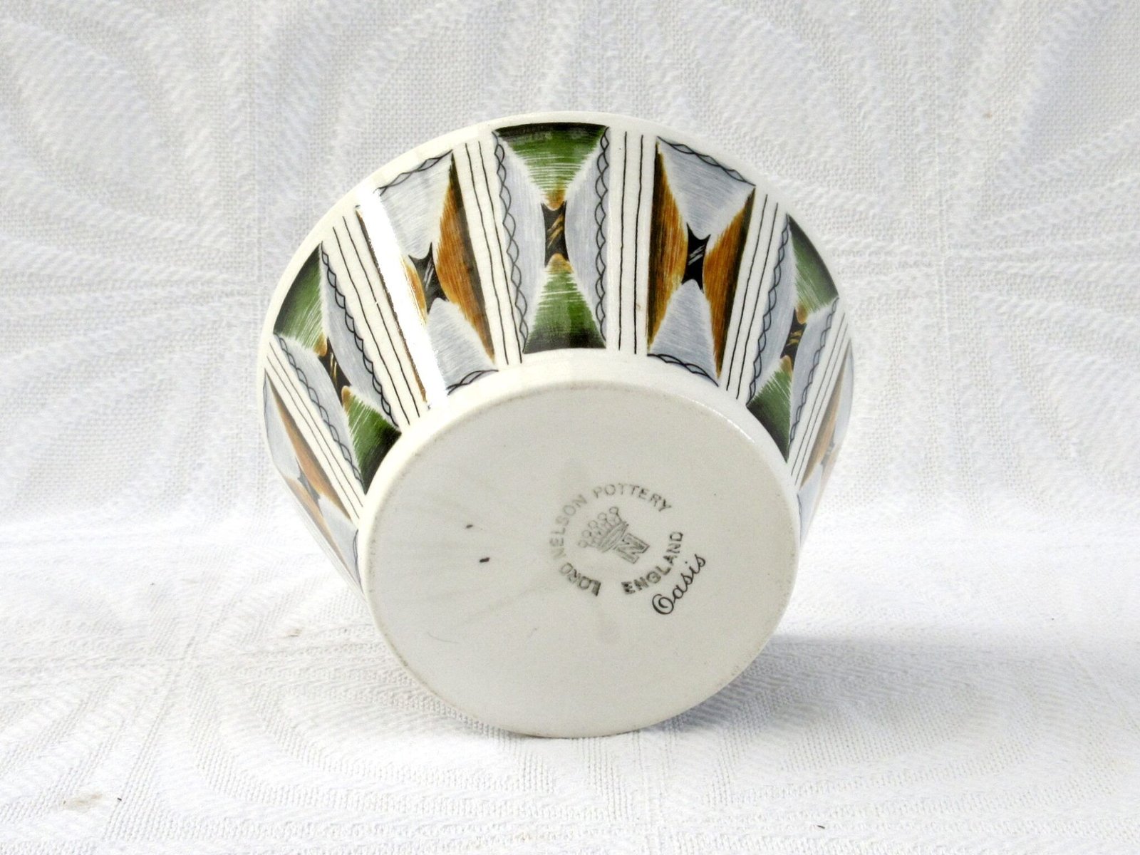Vintage Lord Nelson Pottery Oasis Sugar Bowl 1960s